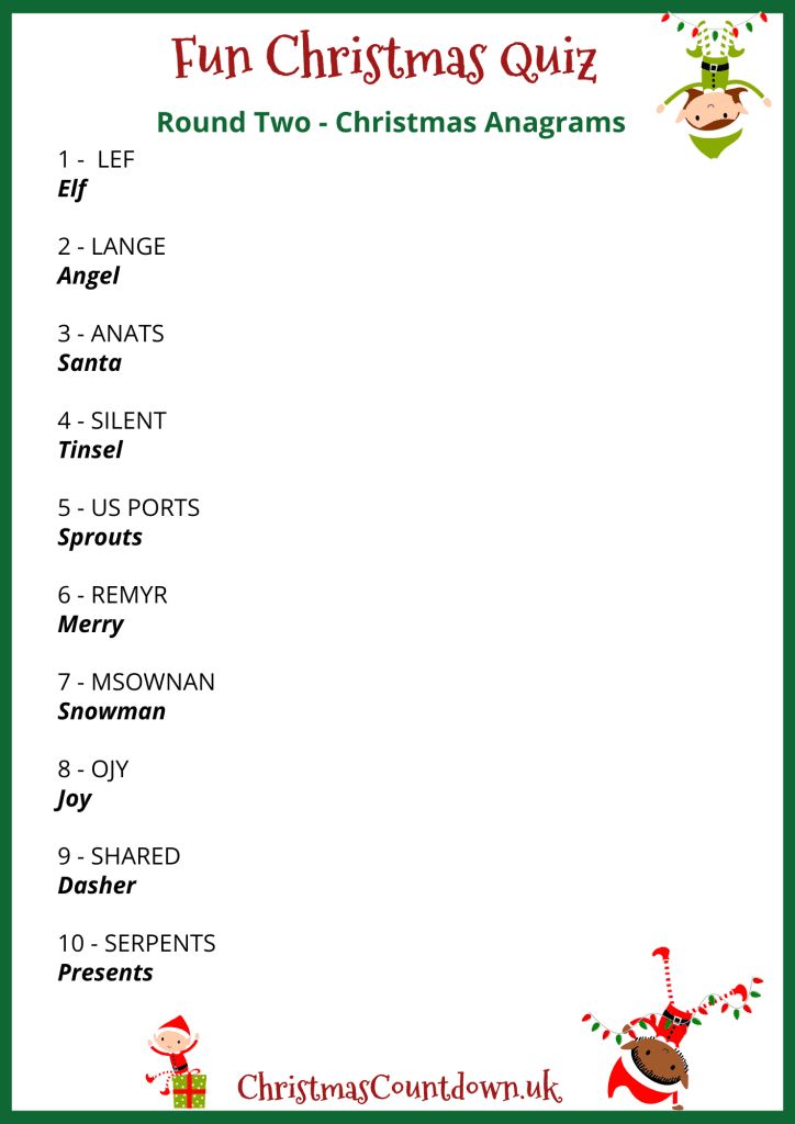 Fun Christmas Quiz Questions & Answers 2026