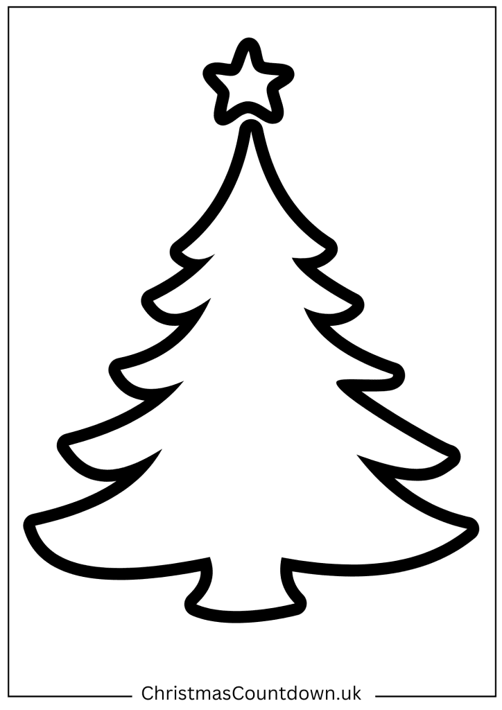 50 Christmas Tree Colouring Pages - Free & Printable