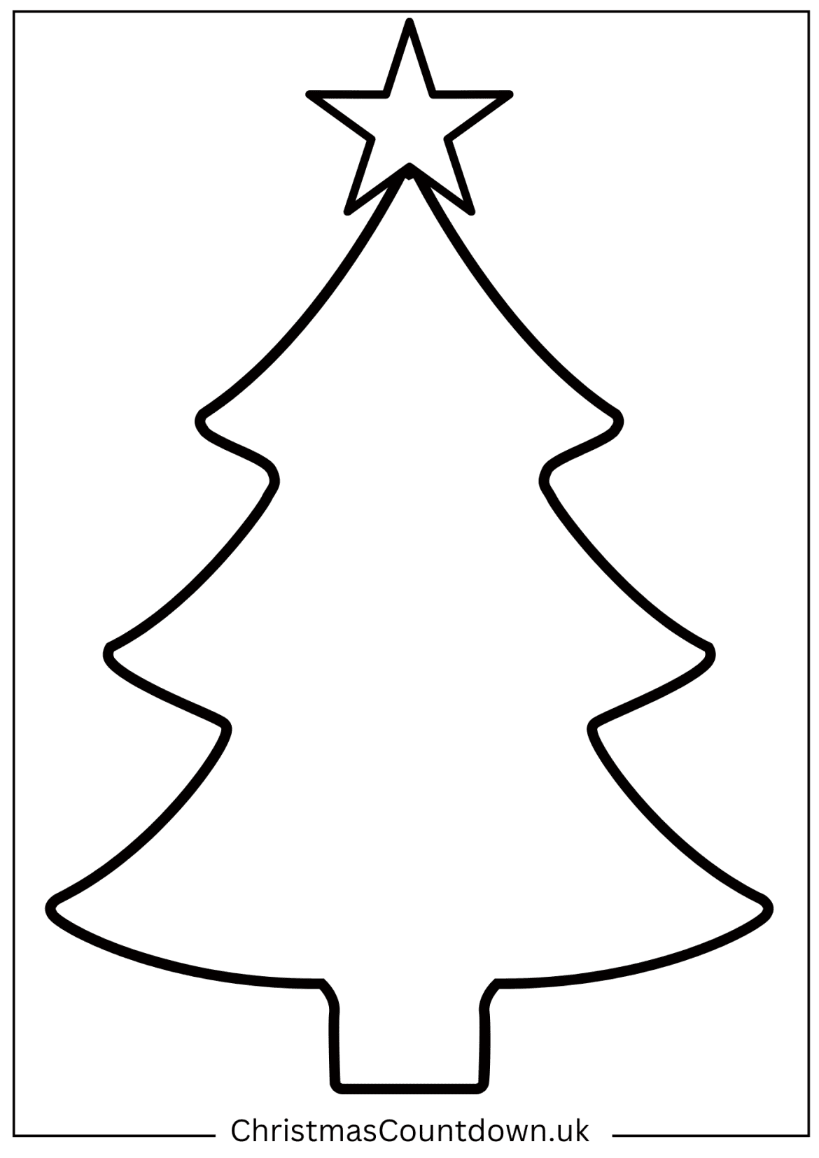 50 Christmas Tree Colouring Pages - Free & Printable