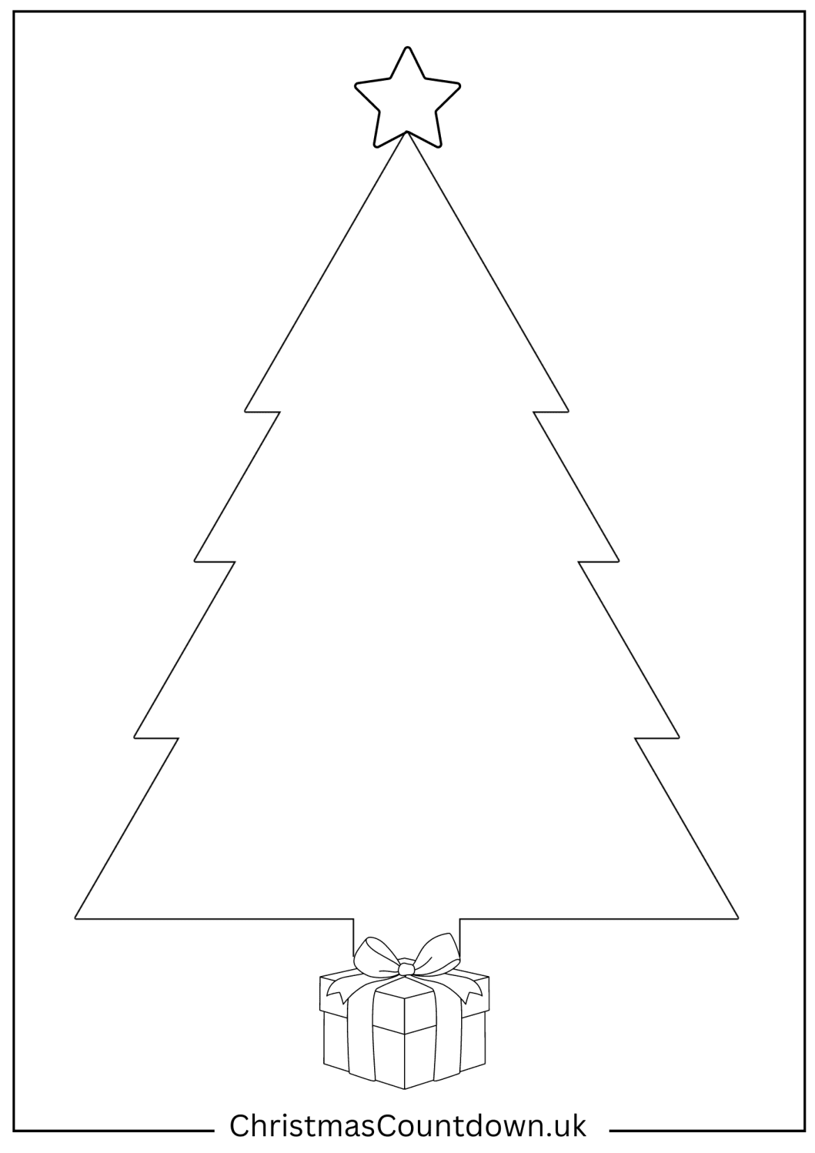 50 Christmas Tree Colouring Pages - Free & Printable