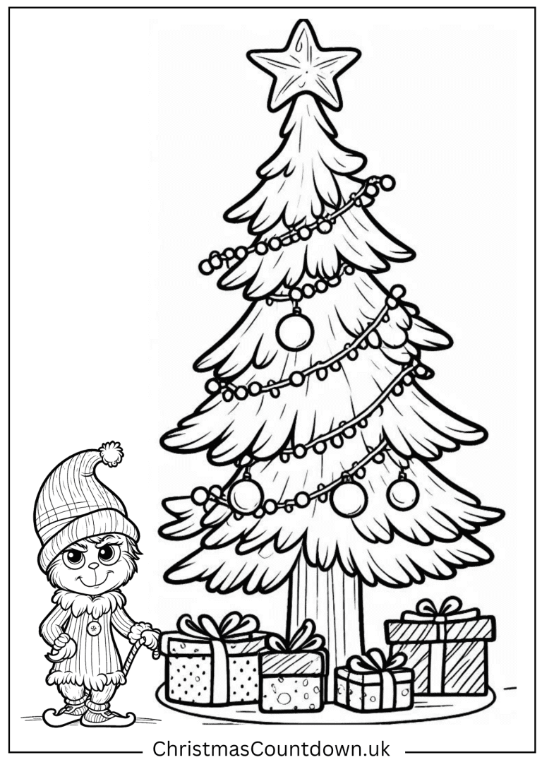 30+ Grinch Colouring Pages - Free & Printable