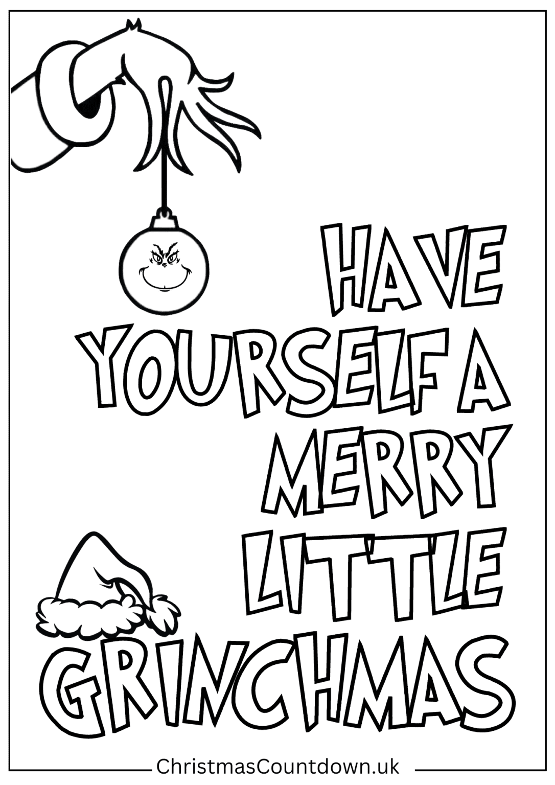 30+ Grinch Colouring Pages - Free & Printable