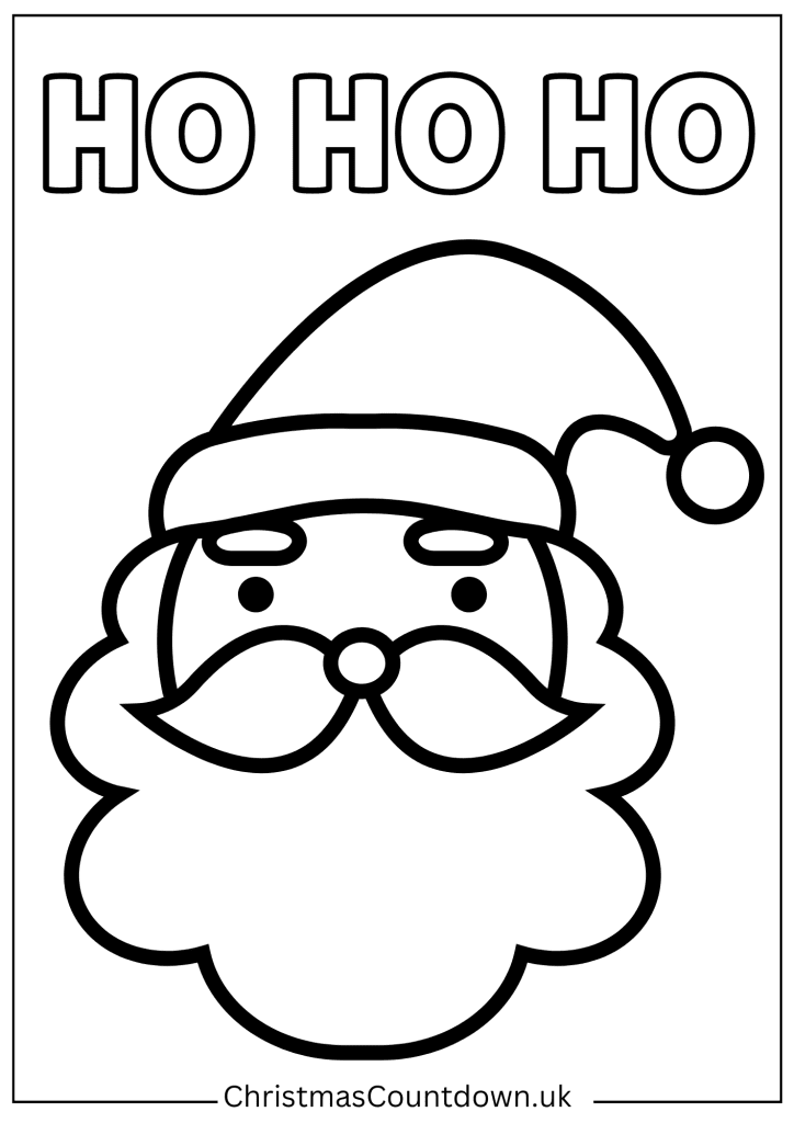 100 Santa Claus Colouring Pages - Free & Printable