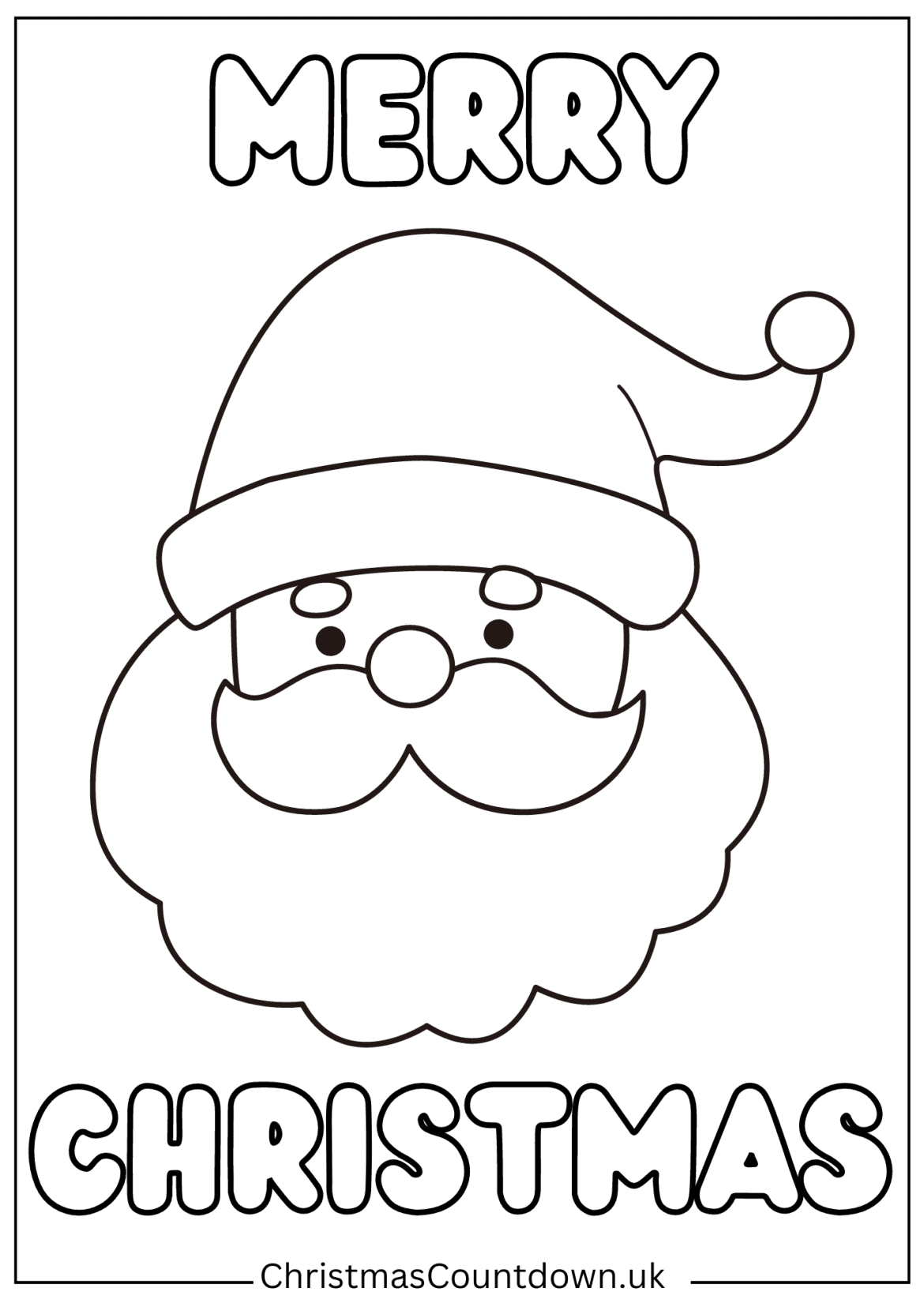 100 Santa Claus Colouring Pages - Free & Printable