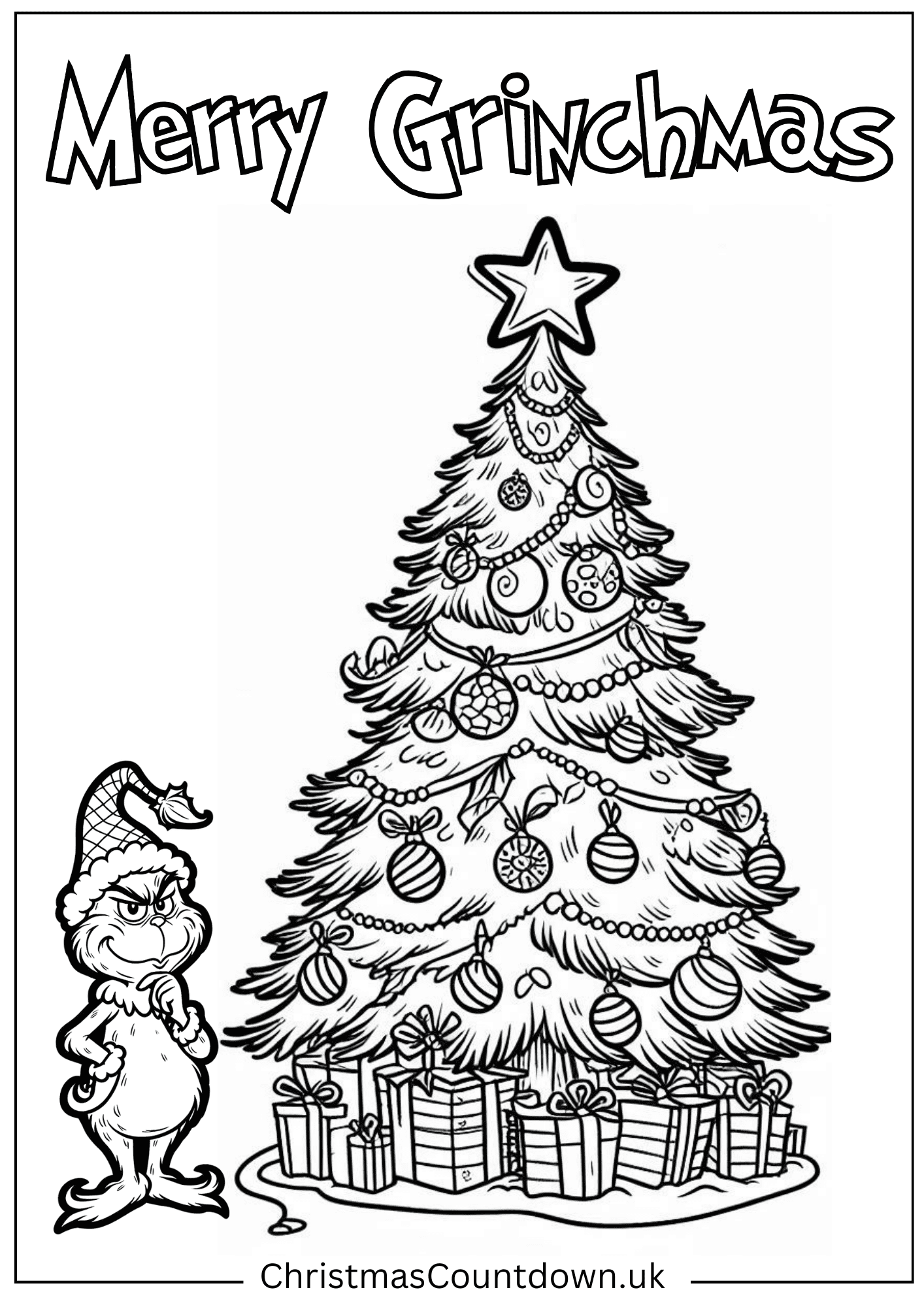 30+ Grinch Colouring Pages - Free & Printable