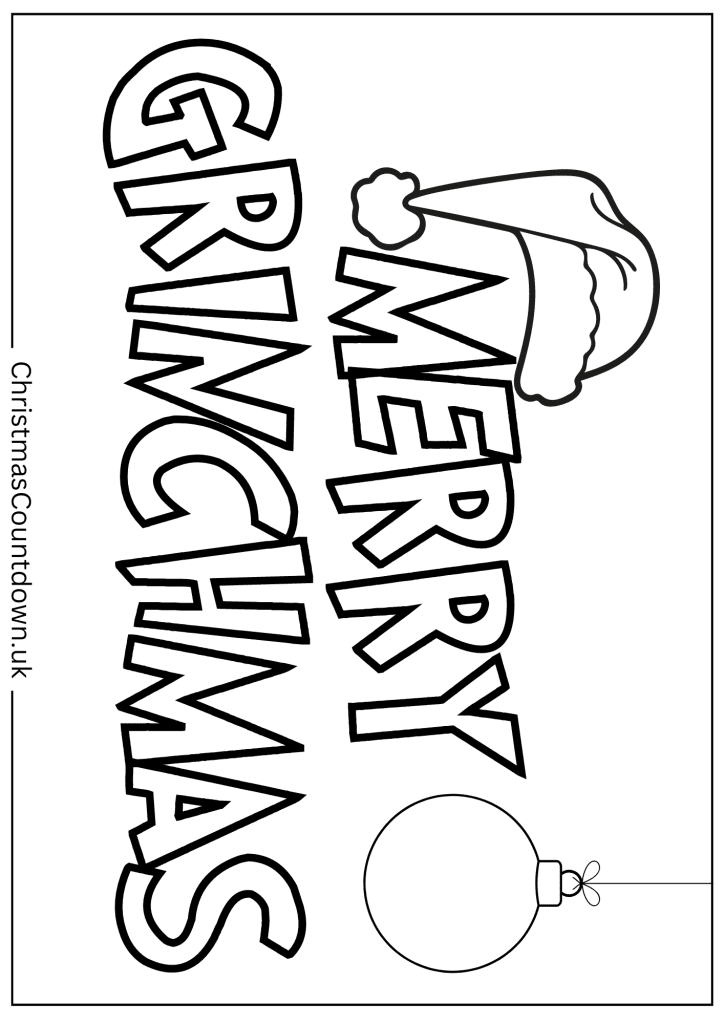 30+ Grinch Colouring Pages - Free & Printable