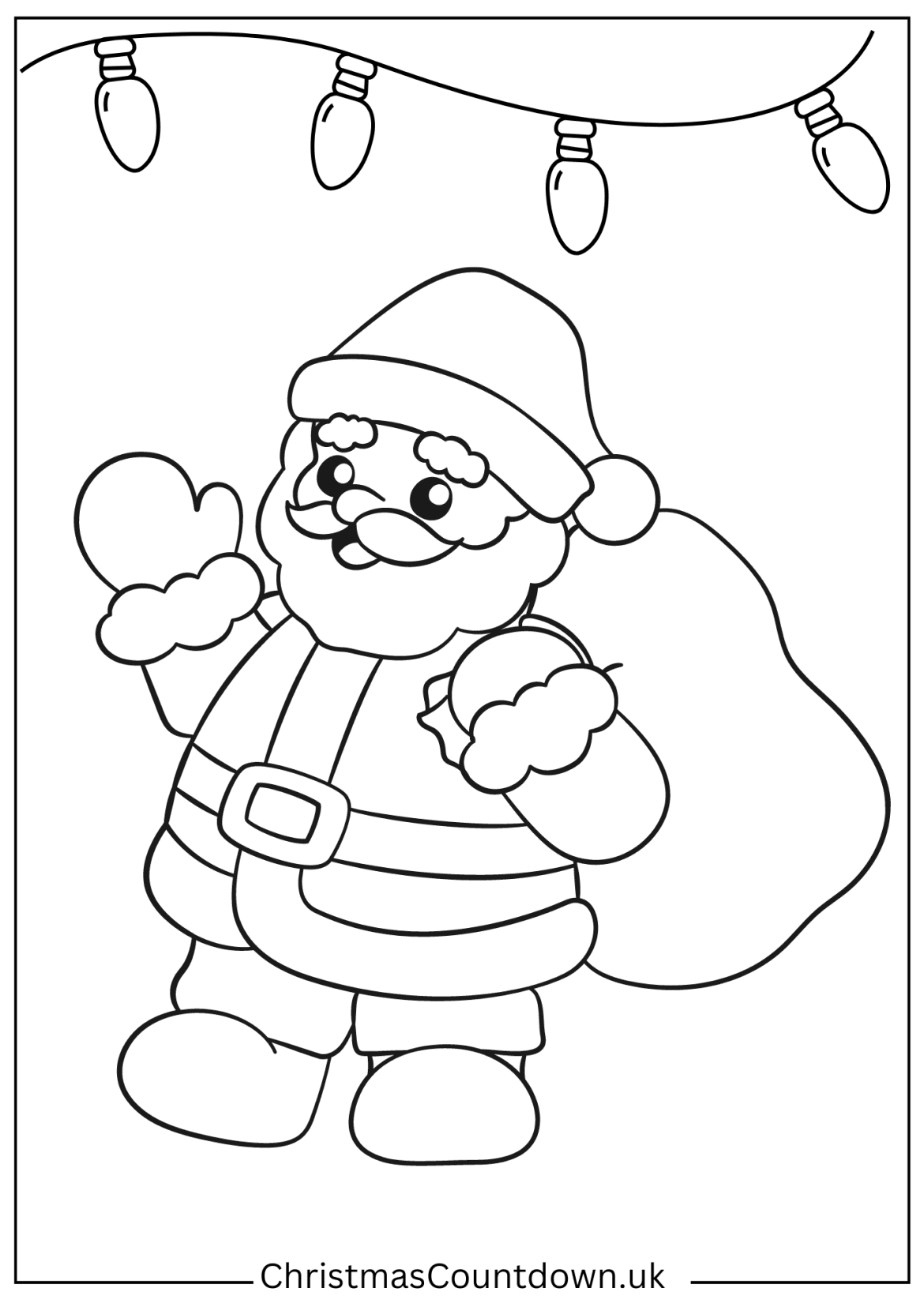 100 Santa Claus Colouring Pages - Free & Printable