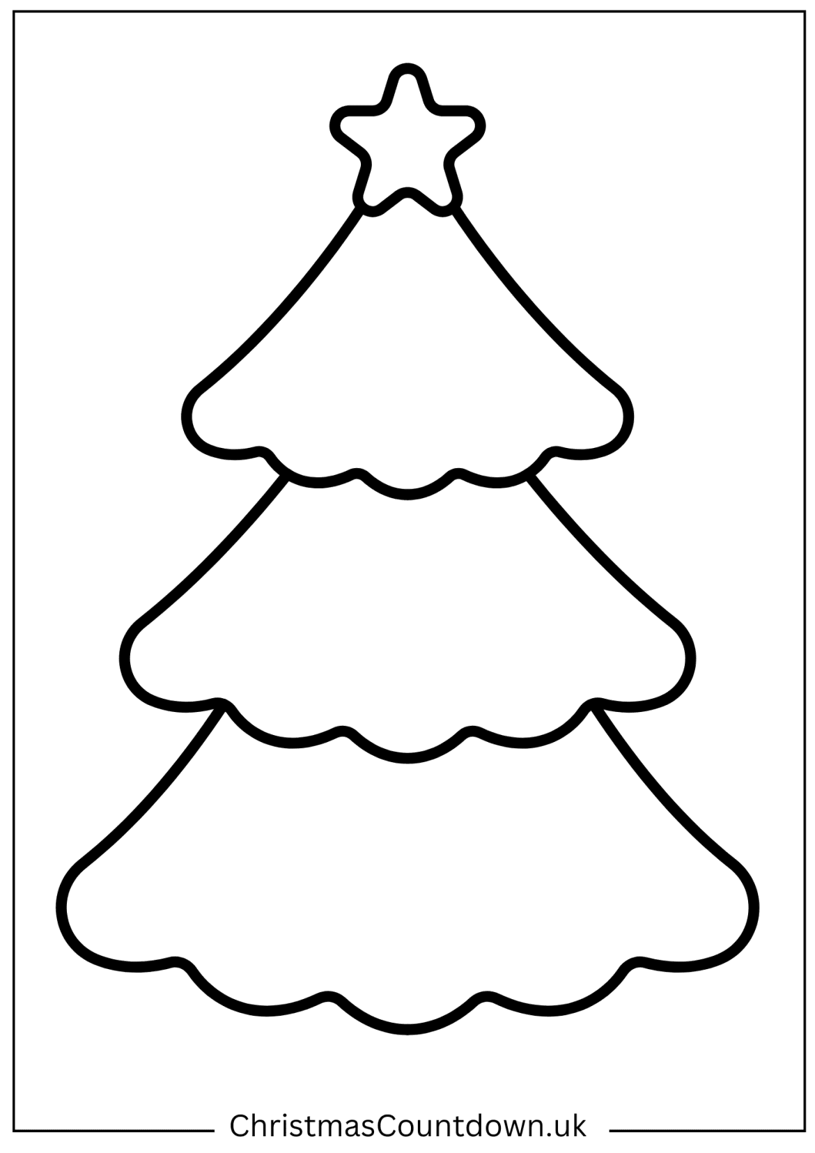 50 Christmas Tree Colouring Pages - Free & Printable